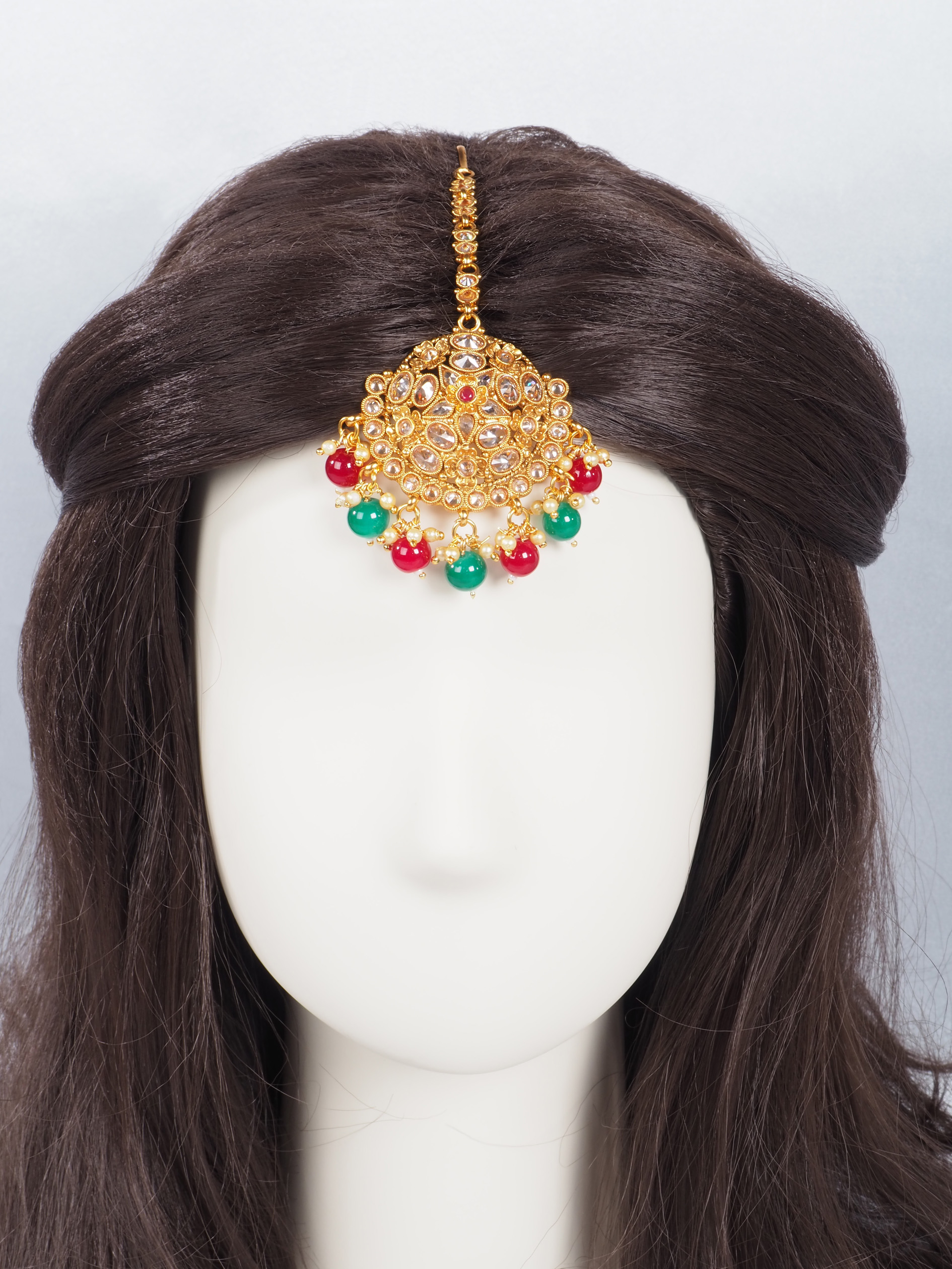Indischer Stirnschmuck "Nishita" Maang Tikka | Online-Shop für Mode aus ...